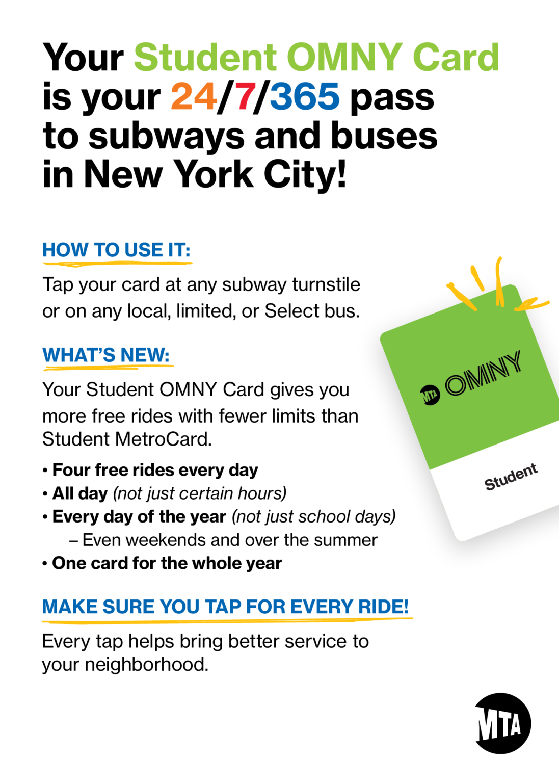It’s Back-to-School Time: Student OMNY Cards, Backpacks & School ...
